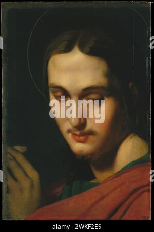 Head of Saint John the Evangelist by Jean Auguste Dominique Ingres ...