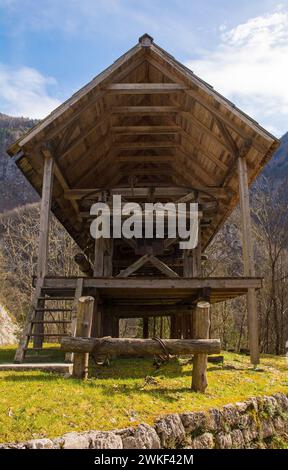 Golobar Telpher Line lower station, Slovenia - an historic timber cable ...
