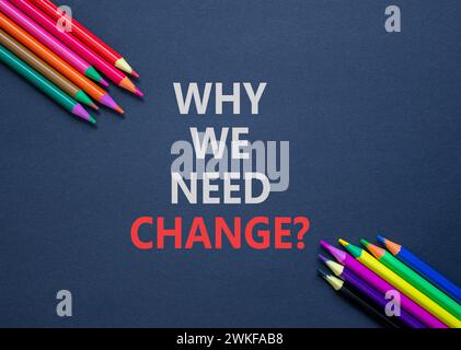 Why we need change symbol. Concept words Why we need change on ...