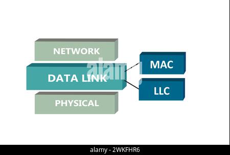 Data link sub layers, OSI model, vector Stock Vector Image & Art - Alamy