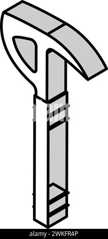 crash axe tool isometric icon vector illustration Stock Vector Image ...