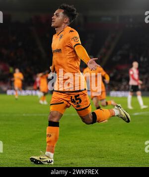 Fabio Carvalho of Hull City celebrates at full time - Southampton v ...