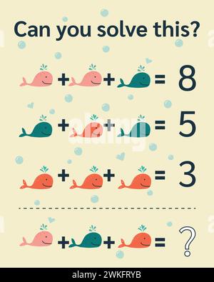 Math riddle for kids and adults. Picture equations, fun picture math ...