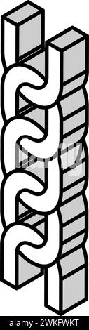 figaro chain isometric icon vector illustration Stock Vector Image ...