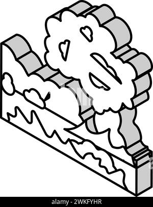 wildfire fire isometric icon vector illustration Stock Vector Image ...