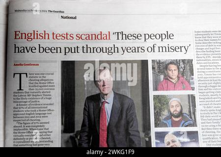 'English tests scandal 'These people have been put through years of ...