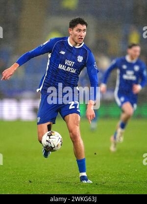 Cardiff City's Rubin Colwill during the Emirates FA Cup fifth round ...