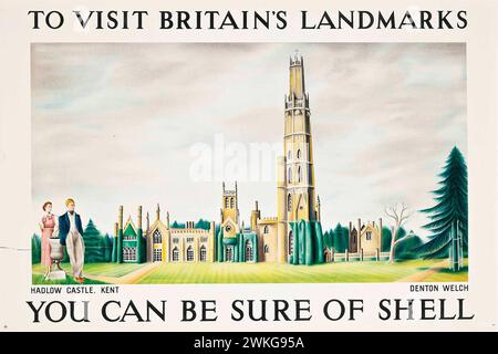 Vintage advertising Poster Part of the Shell Oil Poster Series "To ...