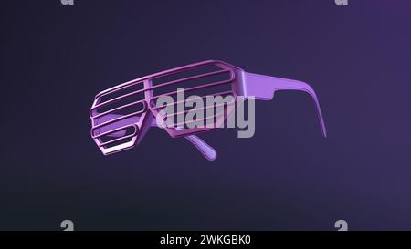 Trendy purple shutter shade sunglasses on an Orange Dog Balloon on a ...