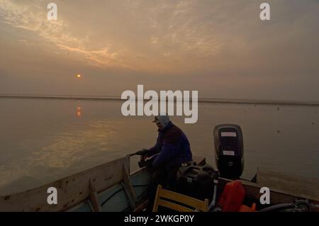 Eskimo, Inupiat boat front of a boat around beaufort sea anwr arctic ...