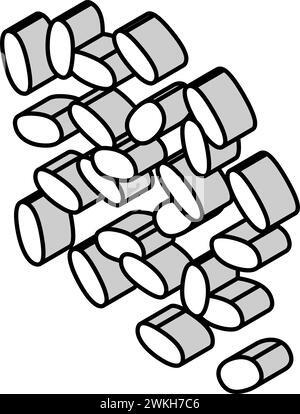 rice grain healthy isometric icon vector illustration Stock Vector ...