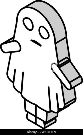 night ghost isometric icon vector illustration Stock Vector Image & Art - Alamy