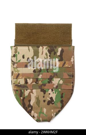 Tactical armor plate. Groin armor protection on white background Stock ...
