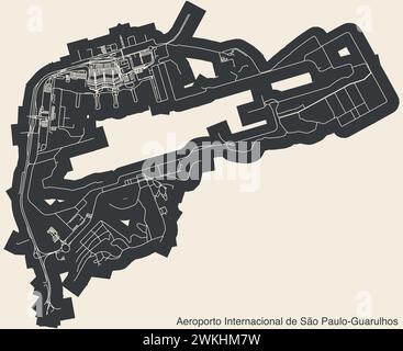 Terminals layout plan of the SÃO PAULO/GUARULHOS INTERNATIONAL AIRPORT ...