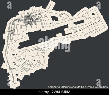 Terminals layout plan of the SÃO PAULO/GUARULHOS INTERNATIONAL AIRPORT ...