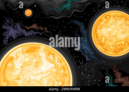 Vector illustration of Alpha Centauri Stellar System, cosmology ...