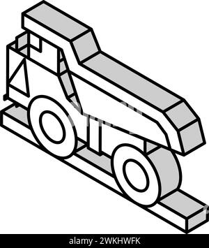 haul truck steel production line icon vector illustration Stock Vector ...