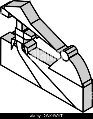stacker reclaimer steel production line icon vector illustration Stock ...