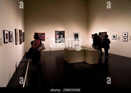 Visitors seen duringpress preview for upcoming Harlem Renaissance ...