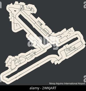 Terminals layout plan of the NINOY AQUINO INTERNATIONAL AIRPORT (MNL ...