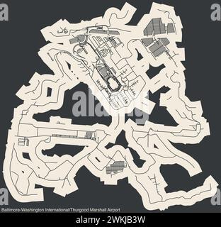 Terminals layout plan of the BALTIMORE/WASHINGTON INTERNATIONAL AIRPORT ...