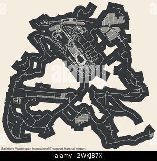 Terminals layout plan of the BALTIMORE/WASHINGTON INTERNATIONAL AIRPORT ...