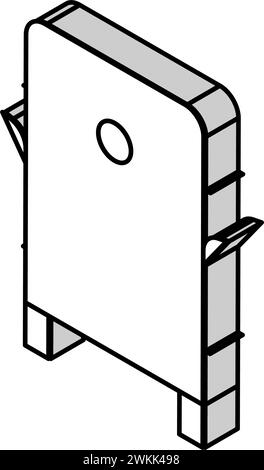 box smoker isometric icon vector. box smoker sign. isolated symbol ...