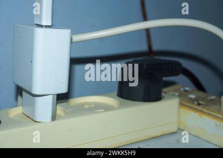 Someone stuck the plug in the socket. someone plugged the phone charger ...