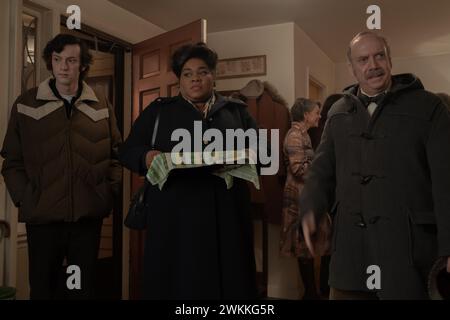 The Holdovers Dominic Sessa, Da'Vine Joy Randolph & Paul Giamatti Stock ...