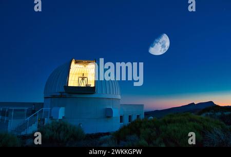The IAC-80 Telescope, Observatorio del Teide, Tenerife, Canary Islands ...