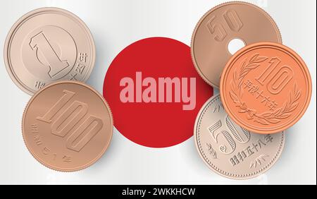 Japan flag, vector illustration Stock Vector Image & Art - Alamy
