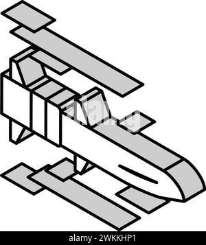 hypersonic missiles future technology line icon vector. hypersonic ...