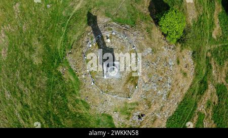 The beautiful tourist hotspot of Rodneys Pillar in Powys, Wales, on the ...