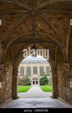 Gothic Entrance at University of Michigan Law Quad Stock Photo - Alamy