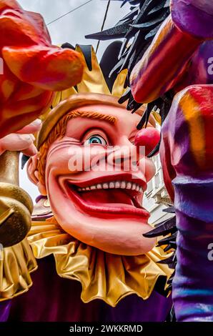 Giant Multicolored Sculpture on a Carnival Float in Patra City, Gr ...