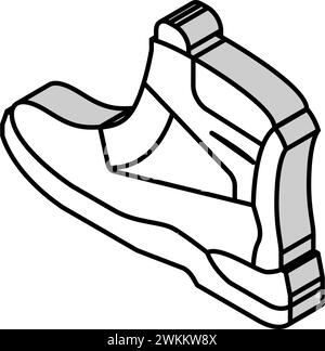 work boots civil engineer line icon vector illustration Stock Vector ...