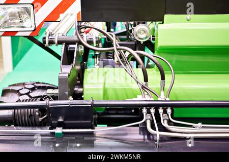 Hydraulic hoses of the machine mechanism Stock Photo - Alamy