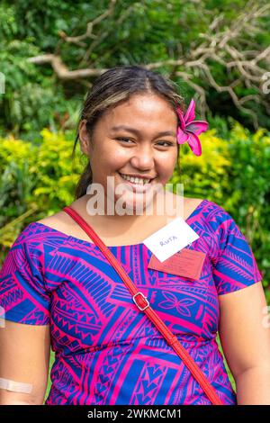 Female tour guide at Vailima Plantation Home (Robert Louis Stevenson ...