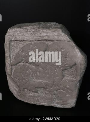 Symbol of St. Luke, the Evangelist, Bull with wings, winged, stained ...