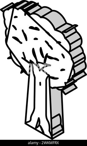 kauri tree jungle amazon isometric icon vector. kauri tree jungle ...