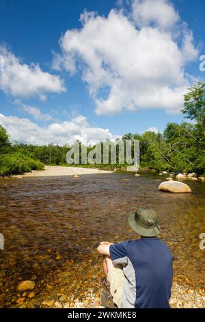 Riverbed of the Ammonoosuc River in Carroll, New Hampshire. Beginning ...