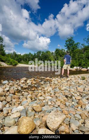 Riverbed of the Ammonoosuc River in Carroll, New Hampshire. Beginning ...