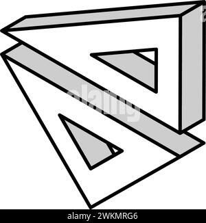 drafting triangle architectural drafter icon color illustration Stock ...