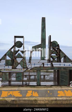 Sculpture commemorating the Vane Tempest coal colliery, which closed in ...