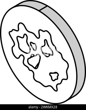 skin discoloration disease symptom line icon vector illustration Stock ...