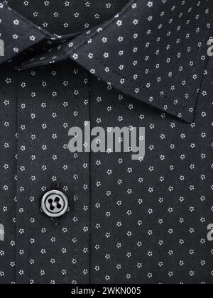 Close up of dark Men's shirt. Copy space Stock Photo - Alamy