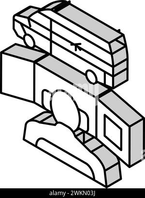 ambulance dispatch isometric icon vector. ambulance dispatch sign ...