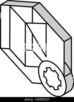 space optimization interior designer icon doodle illustration Stock ...