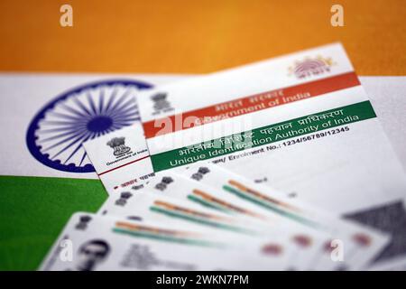Indian Aadhaar card from Unique Identification Authority of India on ...