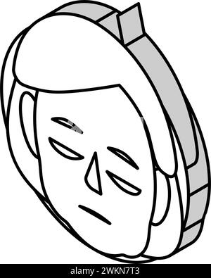 swollen face limbs disease symptom line icon vector illustration Stock ...